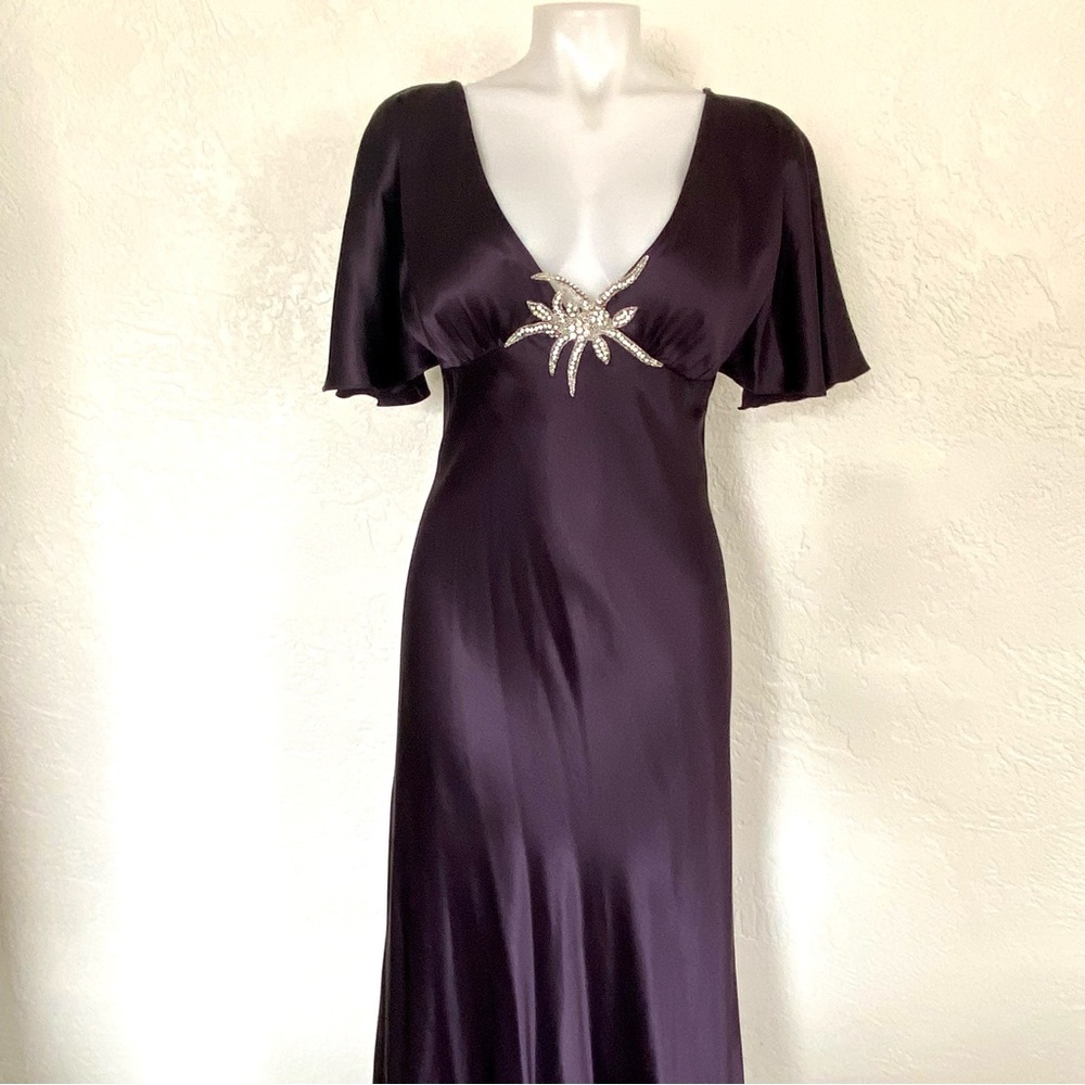 Stunning Niteline Silk Gala Prom Dress Purple 8 - Gem